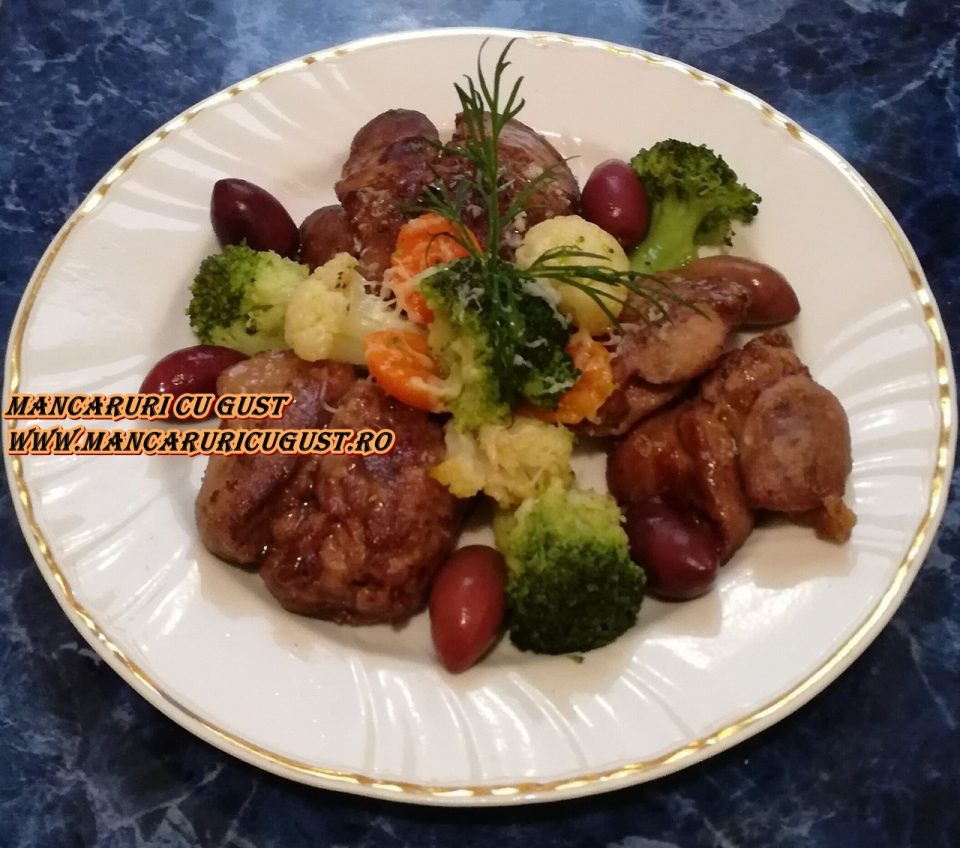 Ficatei prajiti cu garnitura de legume - Mancaruri Cu Gust